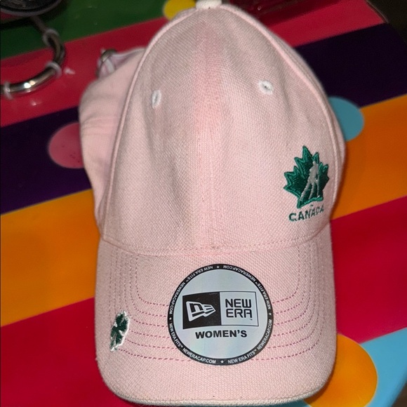 New Era | Accessories | New Era Pink Cap With Green Canada Maple Leaf ...